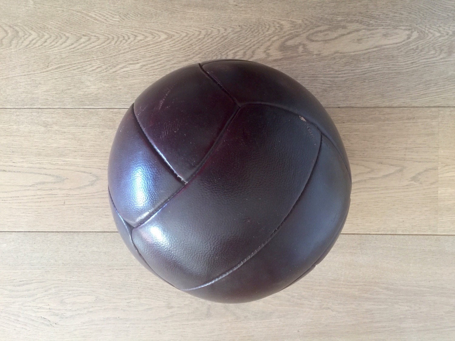Large leather gymnastic ball - Balle de gymnastique en cuir