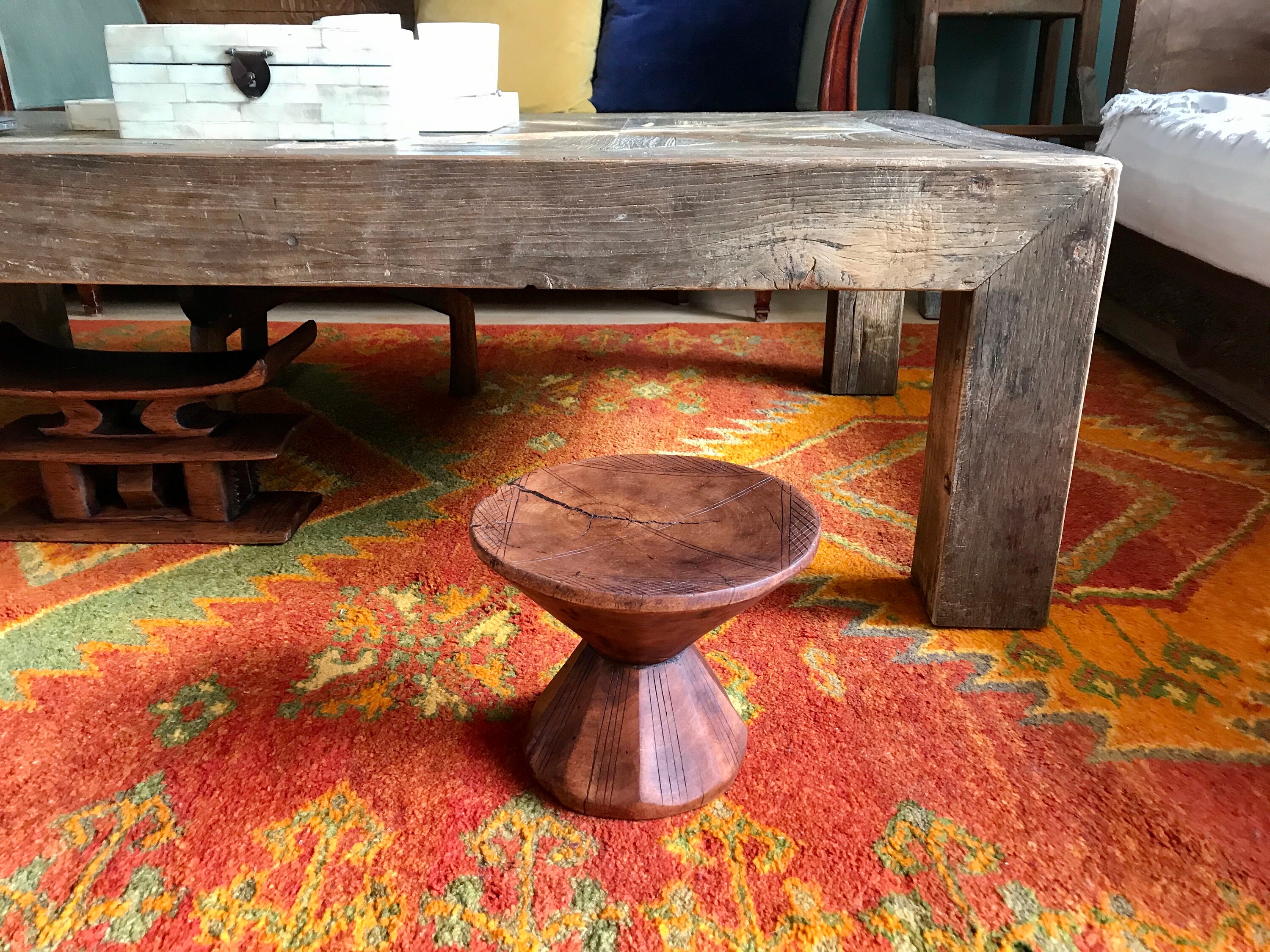 Wooden stool from Kuba tribe (DRC) - Tabouret en Bois, ethnie Kuba (RDC ...