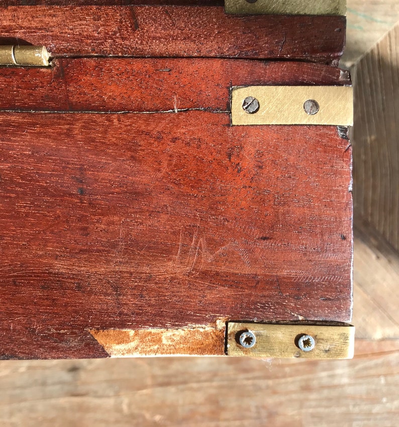 Craftsman Mahogany and Copper Box - Etsy