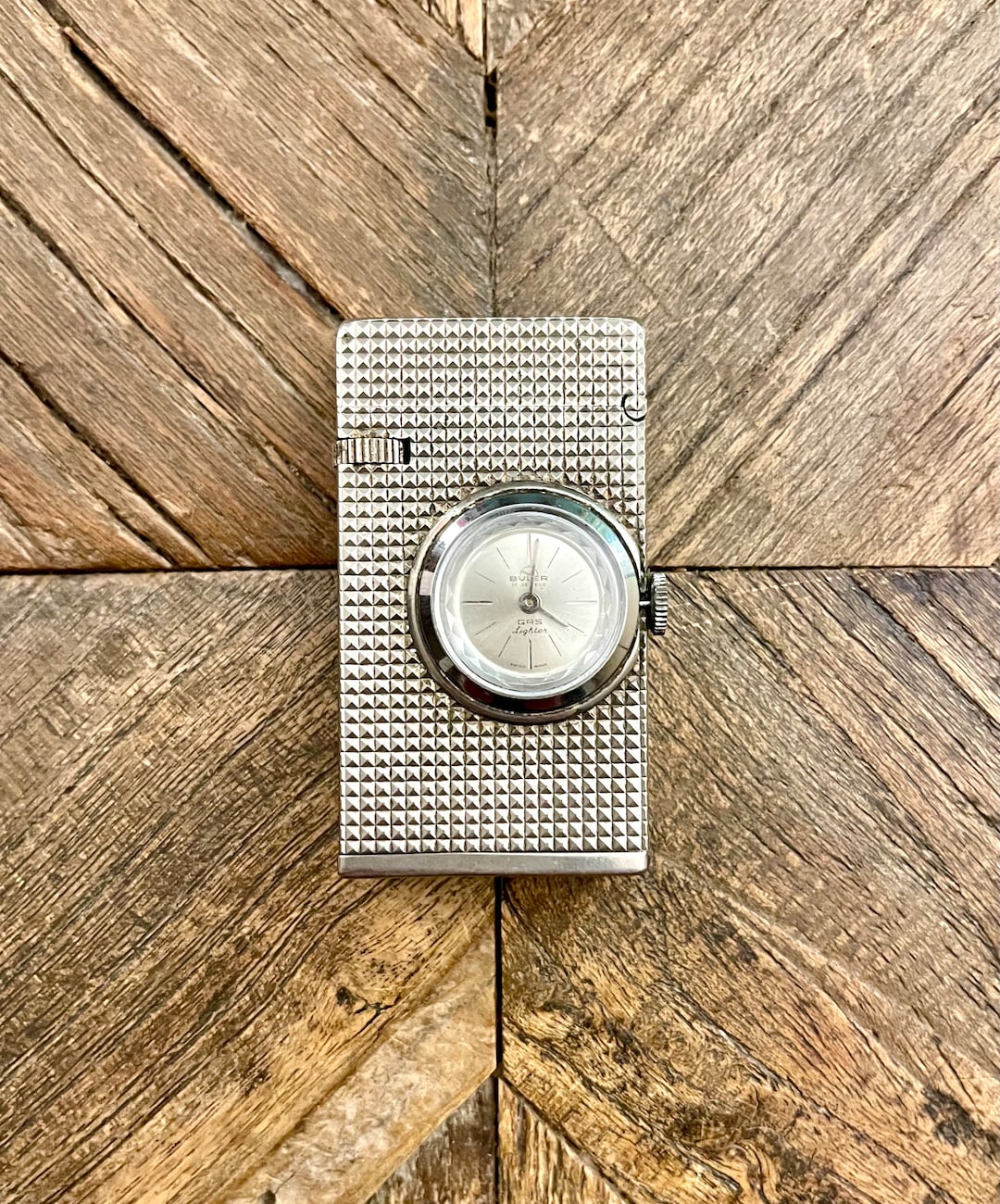 Buler Lighter With a Clock Inserted, Small Diamond-head Design, Silver ...