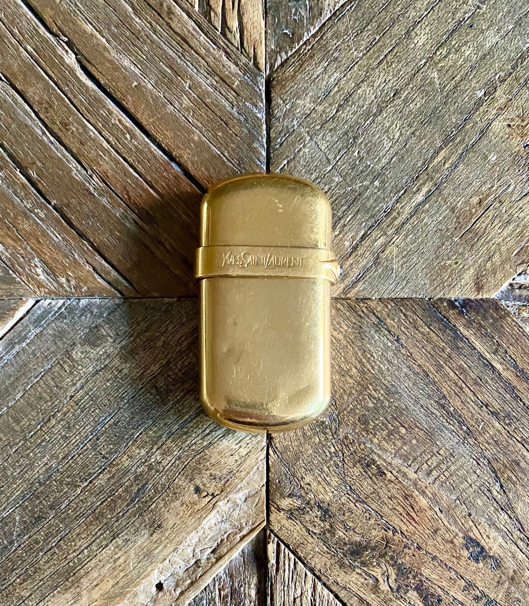 Yves-saint-laurent Lighter With a Small Blue Cabochon Vintage - Etsy