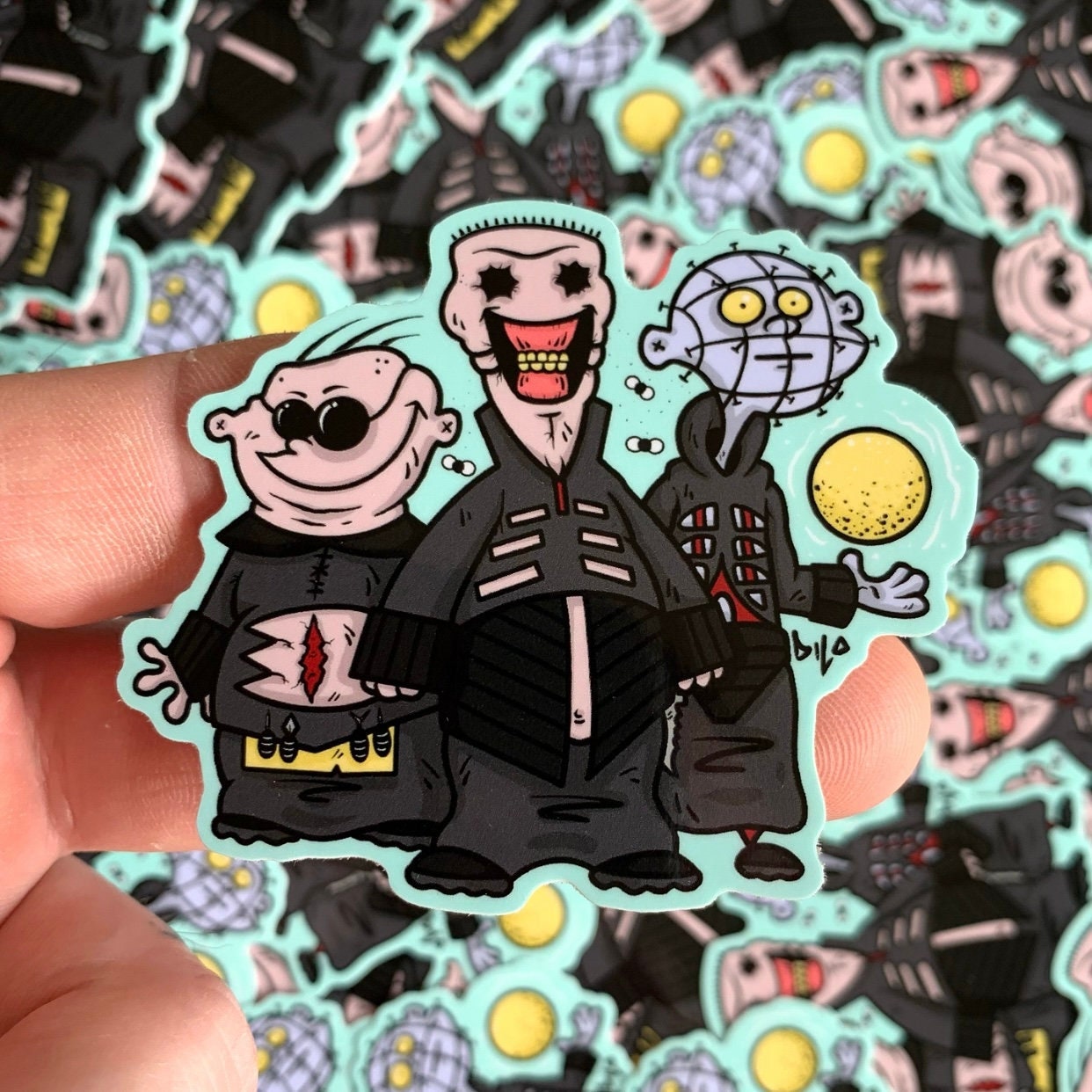 Ed Raisers Sticker Hellraiser Stickers Cartoon Horror Mashup - Etsy