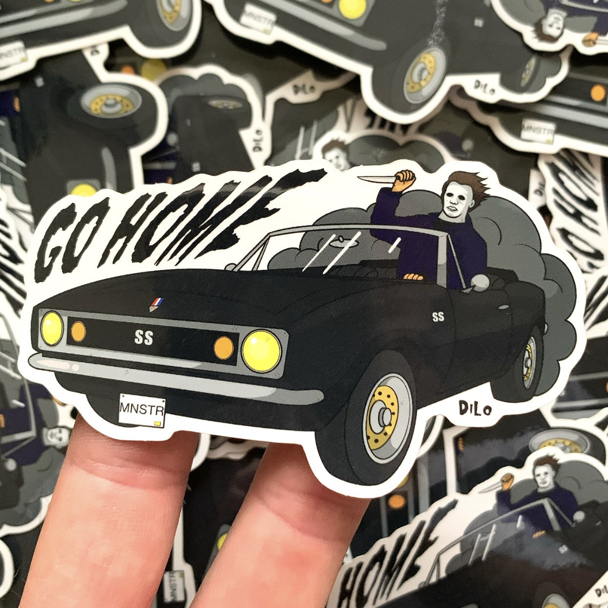Halloween Hotrod Horror Stickers Chevy Camaro Collectible | Etsy