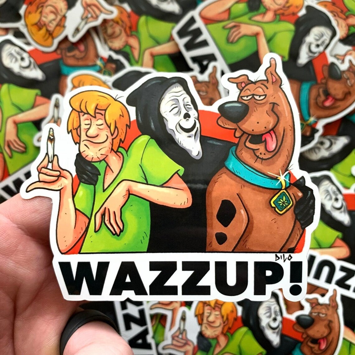 Scary Movie Sticker Funny Horror Stickers Wazzup Collectible - Etsy