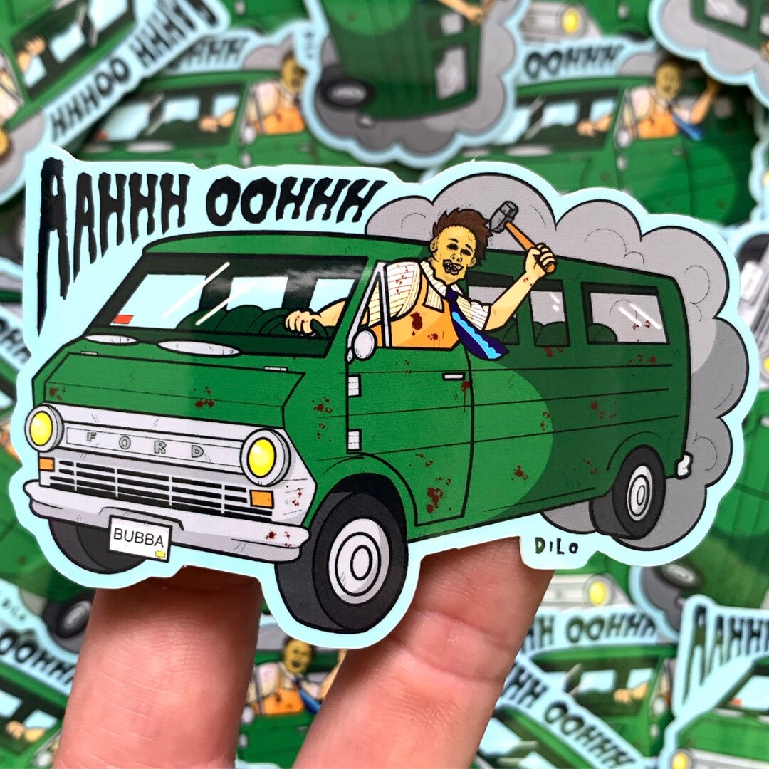 Leather Case Hotrod Horror Bubba Sticker Collectible Horror Stickers - Etsy
