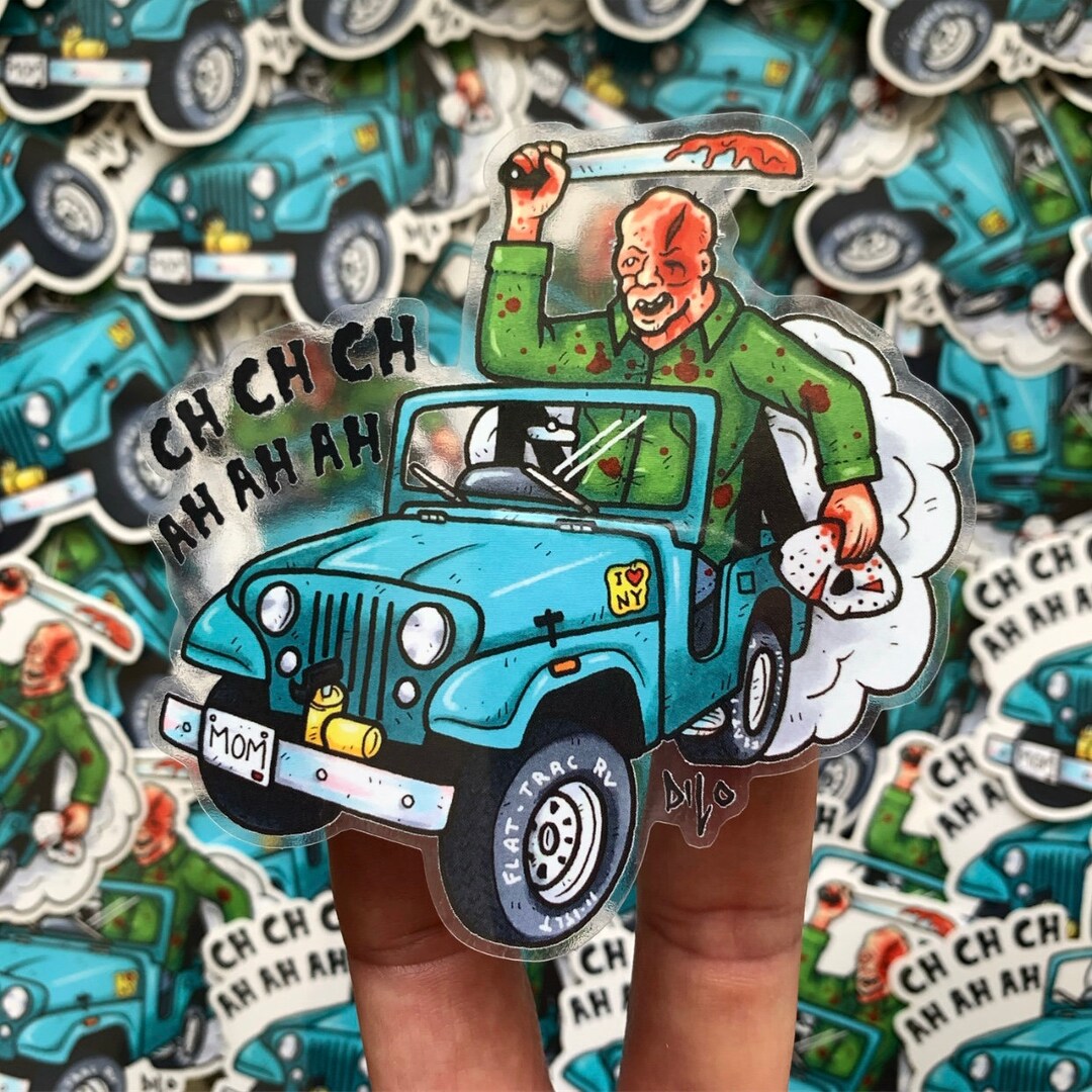 Jason Hotrod Horror Sticker Cool Art Movie Collectible Slasher Stickers ...