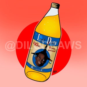 Loc Dog Stickers Funny Beer Gangster Brewing 40oz Drink Pop Culture ...