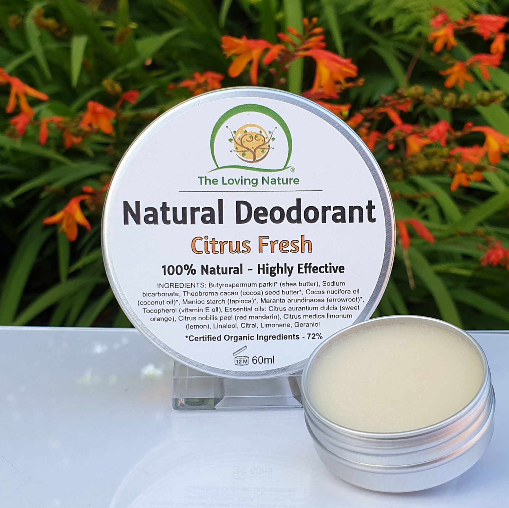 100% Natural Deodorant, Vegan, Made With Organic Ingredients Effective ...