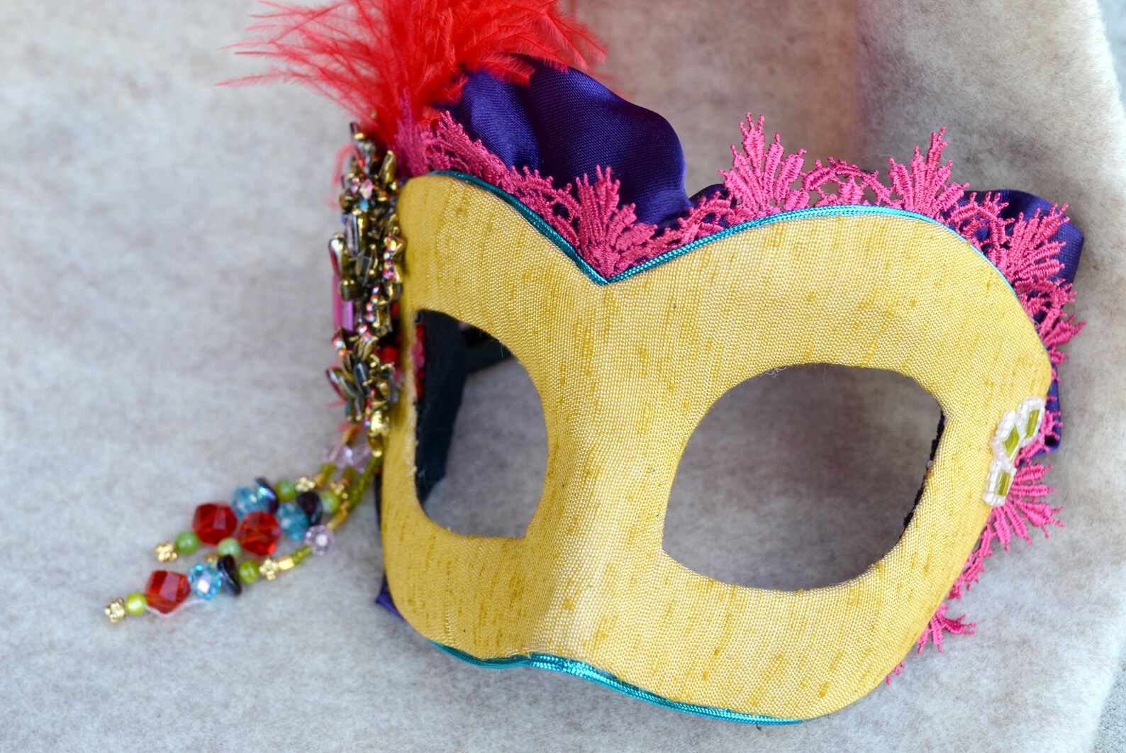 Drizella, Handmade Paper-mache Masquerade Mask; Cinderella's Stepsister ...