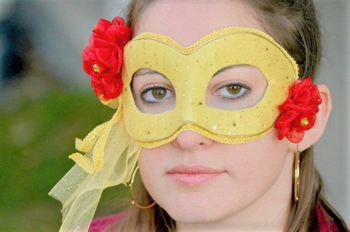 Belle, Beauty and the Beast Masquerade Ball, Handmade Paper-mache Mask ...