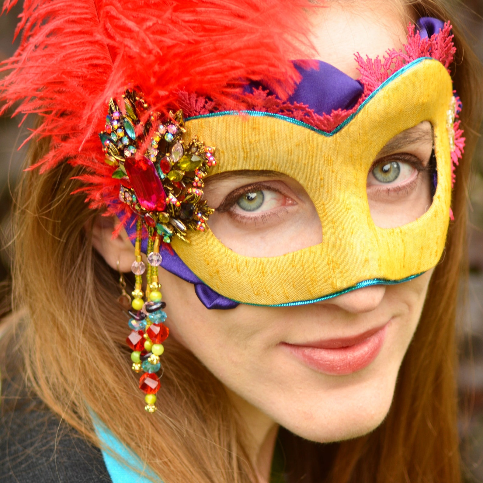 Drizella Handmade Paper-mache Masquerade Mask - Etsy
