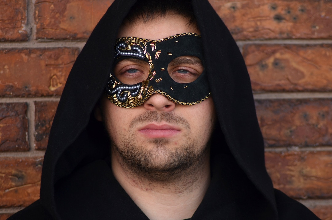 Osiris, Hand-beaded Masquerade Ball Mask, Theatre Egyptian God of ...