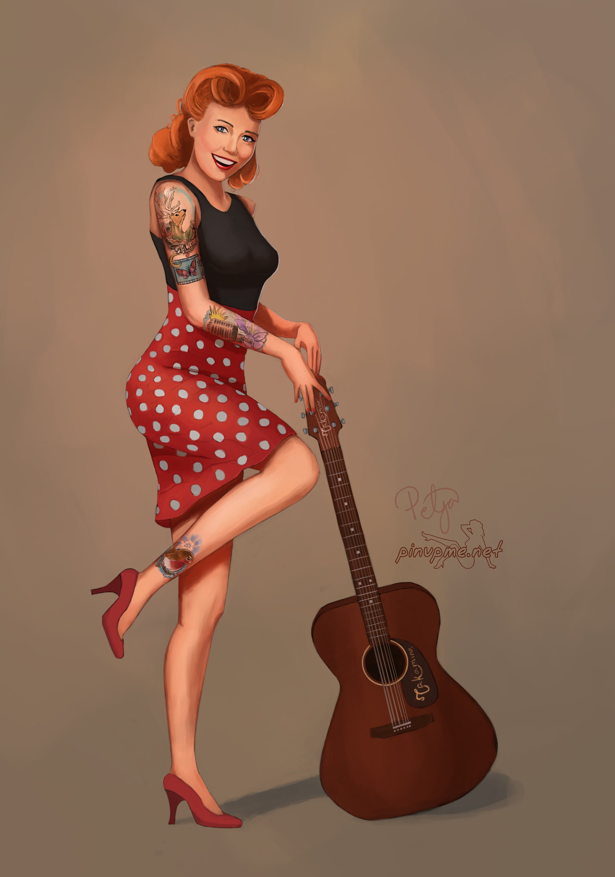 Custom Pinup Digital Painting - Etsy