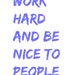 Work Hard Wall Print/blue/green/pink/simple/wall Art/print/download - Etsy