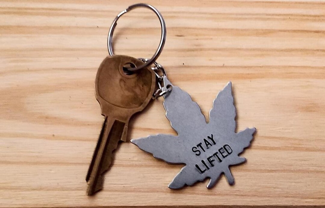 Stay Lifted Keychain Stoner Gift for Him 420 Key Chain - Etsy