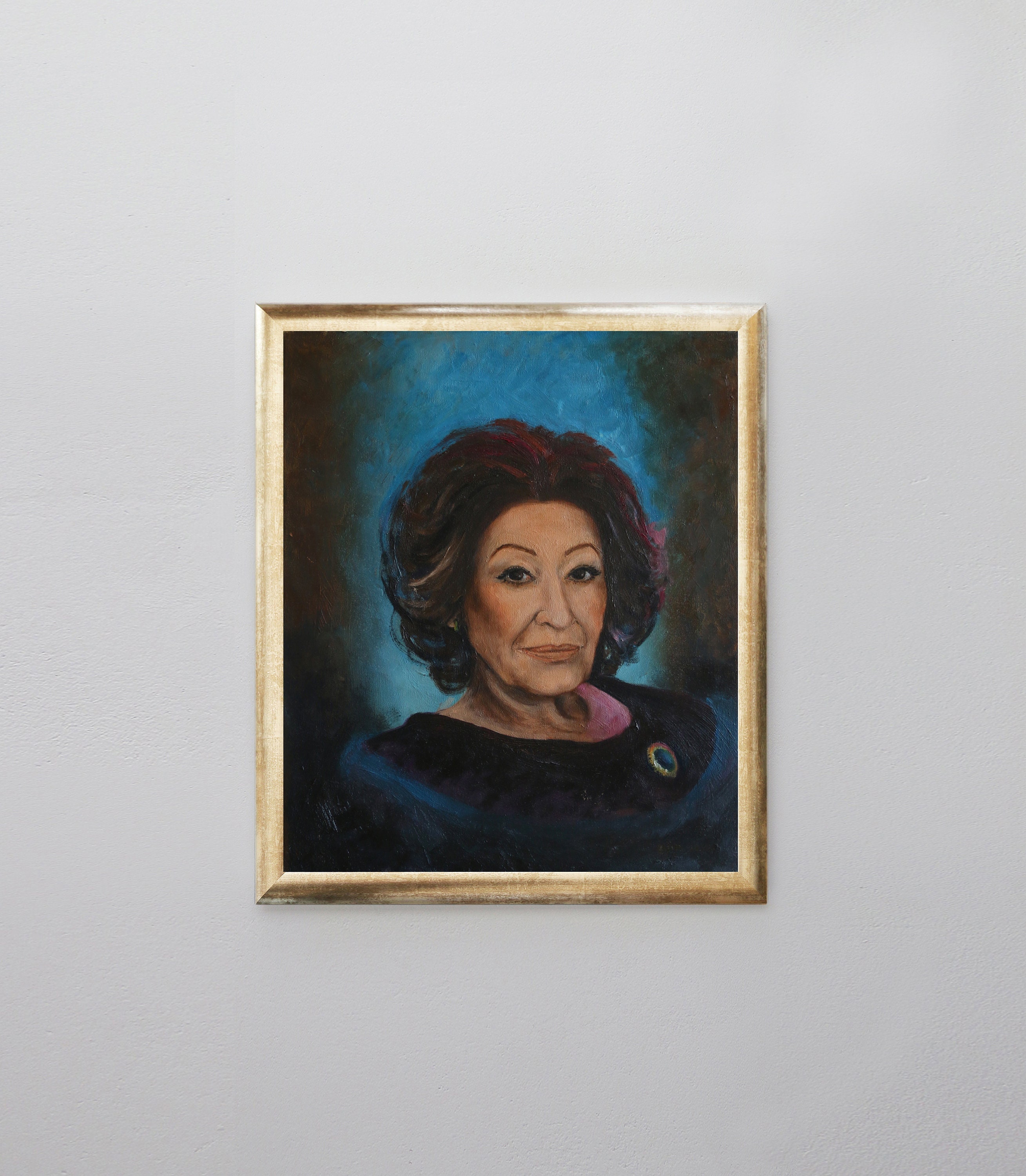 Ana Karic, Portrait, Oil on Canvas, Original, Painting, Croatian ...