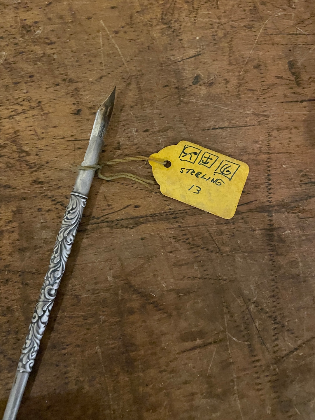 Repousse Sterling Silver Fountain Pen. Beautiful Repousse Scroll Design ...