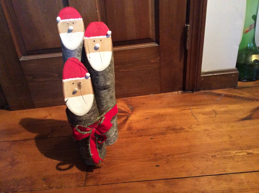 Christmas Santa's Claus Logs - Etsy UK