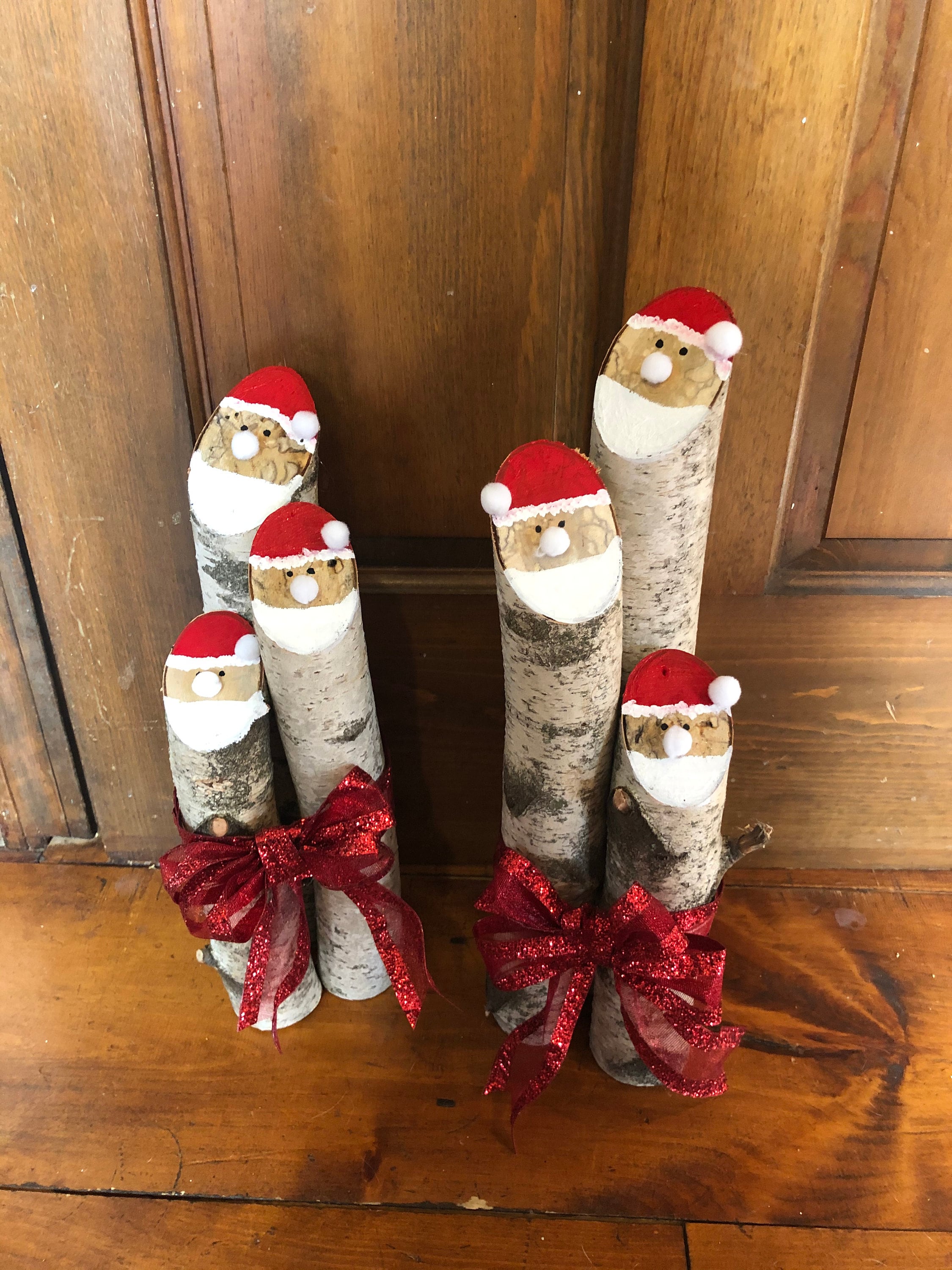 Christmas Santa's Claus Logs - Etsy