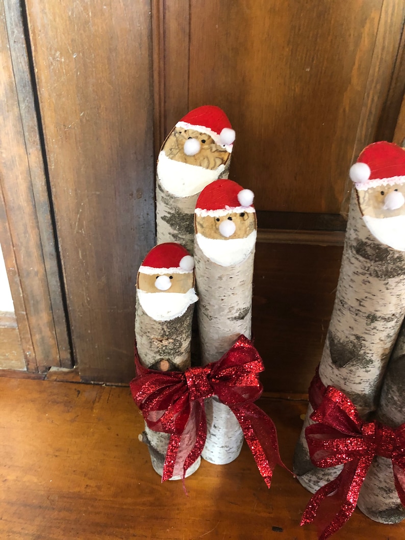 Christmas Santa's Claus Logs - Etsy