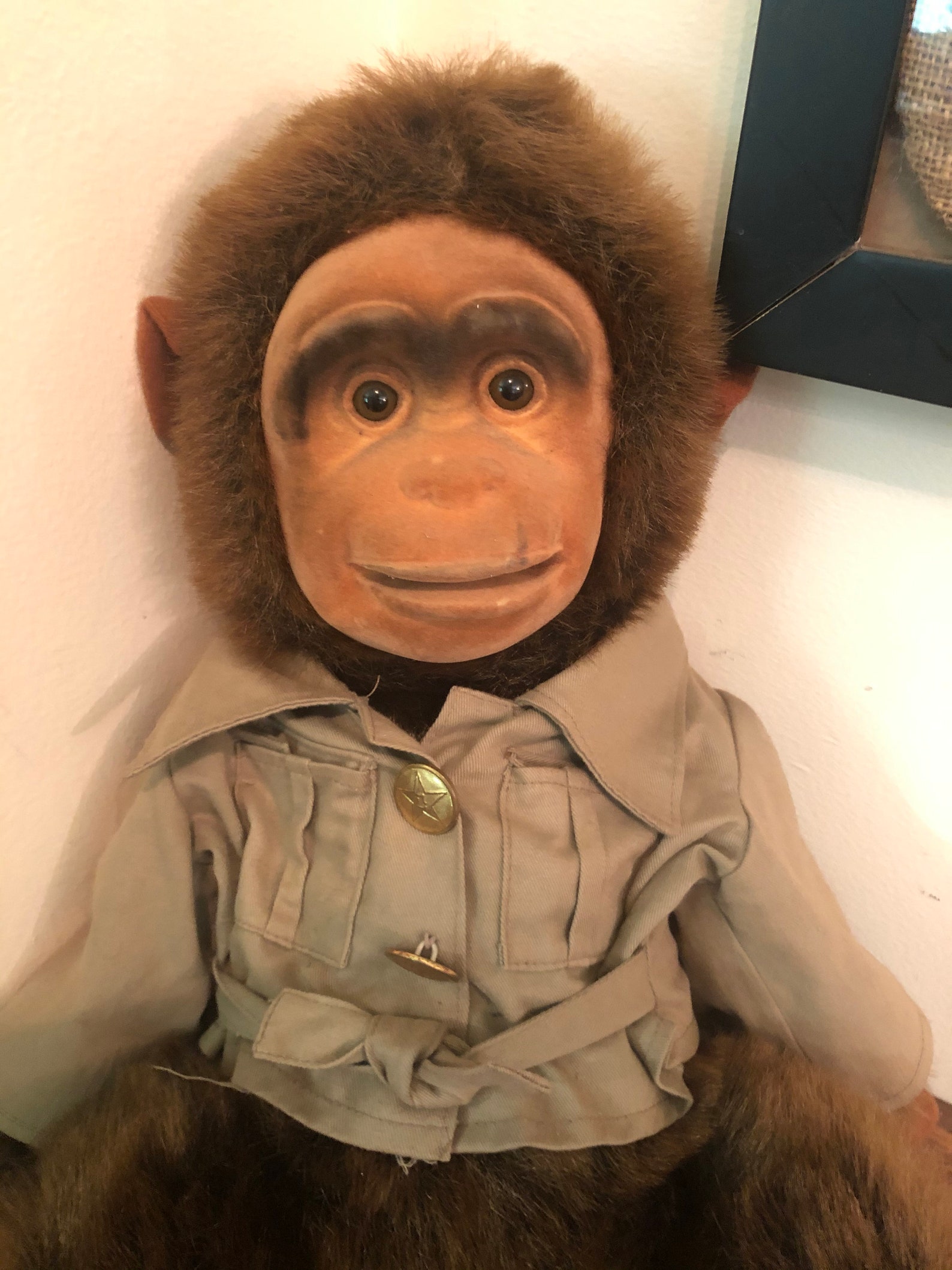 Vintage Safari Monkey Plush Kid's Toy Shalom Toy Co. - Etsy