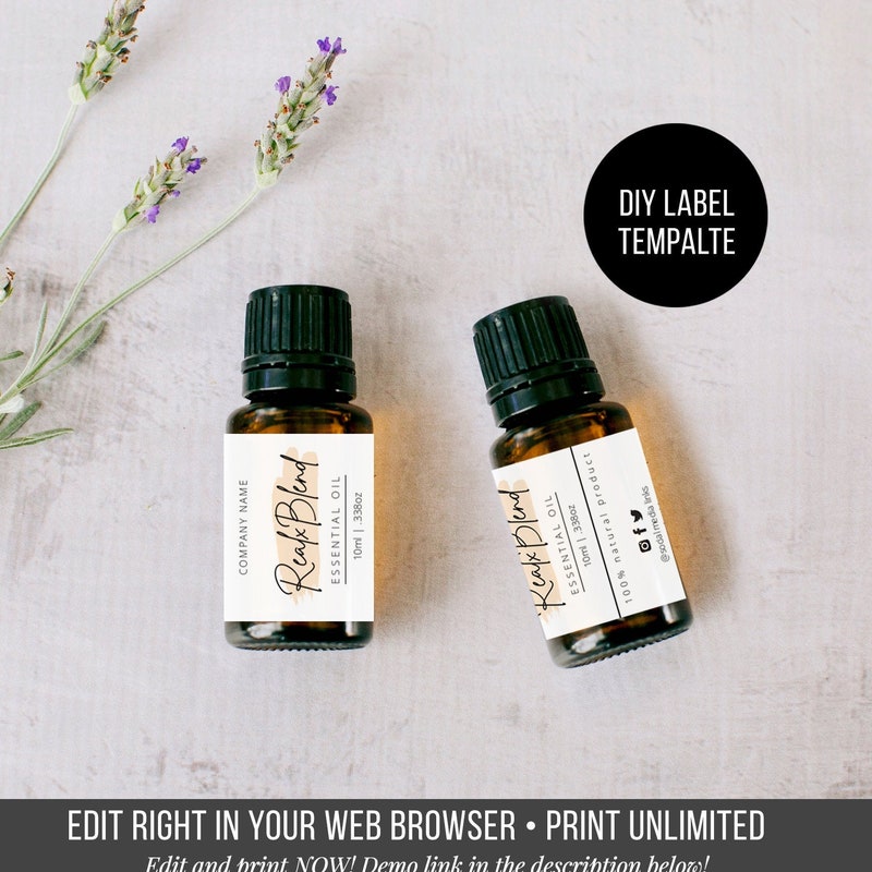 Young Living Labels - Etsy
