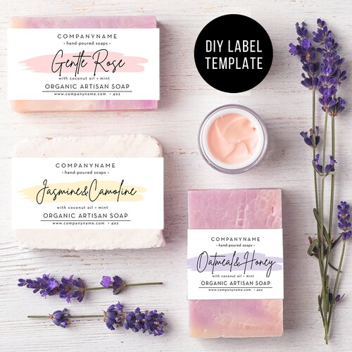 Custom Soap Label Template DIY Printable Soap Labels - Etsy