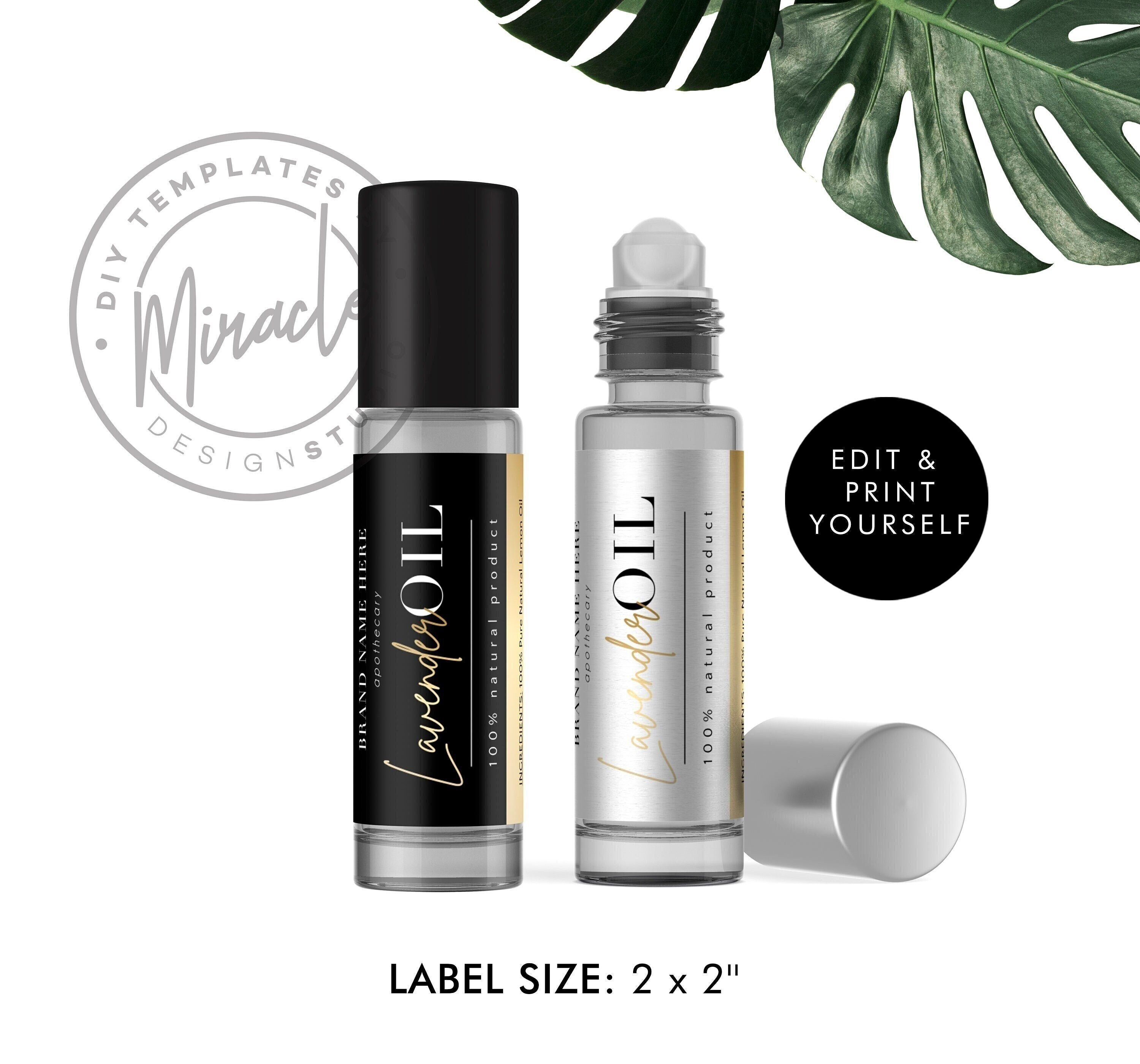 Essentail Oil Roller Bottle DIY Label Custom Oil Label - Etsy