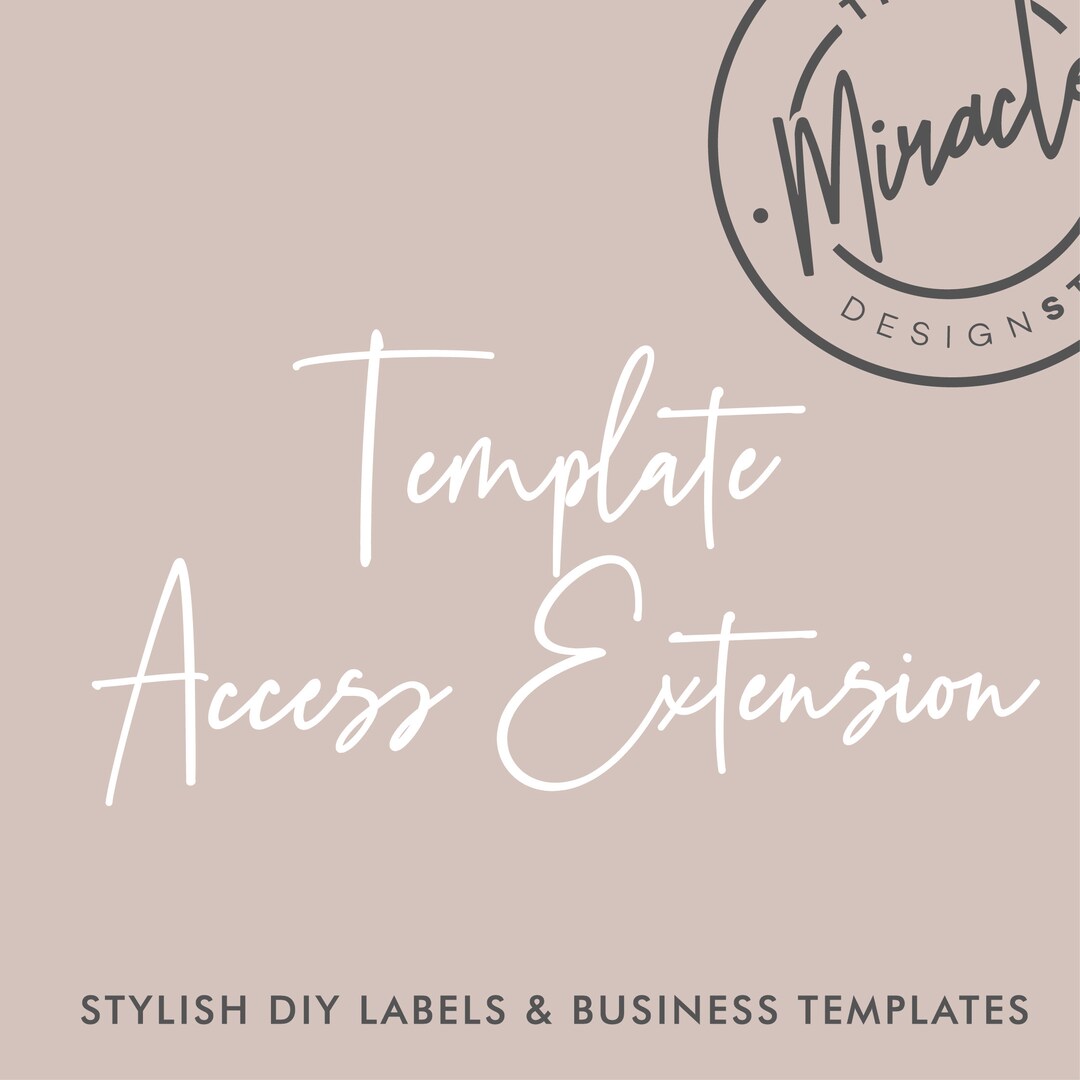 Label Template Access Extension Add-on — Extend Access to Your Template ...