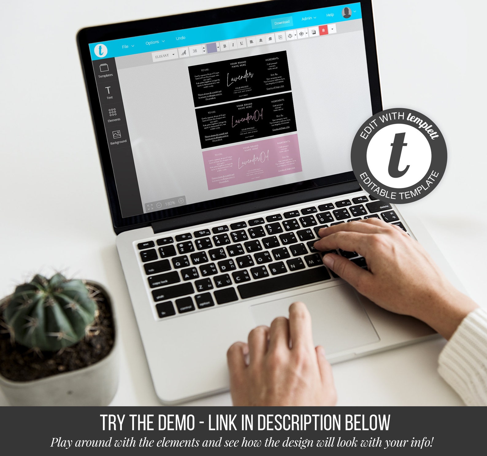 Editable Dropper Label Template Custom Product Label | Etsy