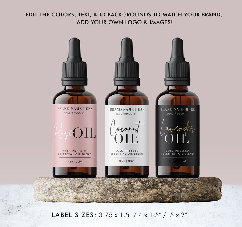 Custom Product Label Editable Label Template Stylish - Etsy