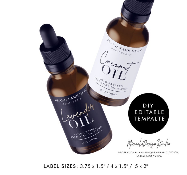 Custom Product Label Editable Label Template Stylish - Etsy