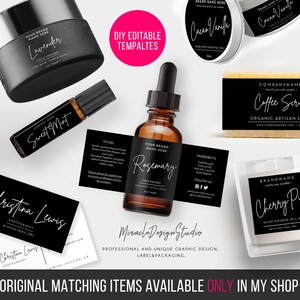 Editable Body Product Label - DIY Label Template - Wrap Around Crame ...