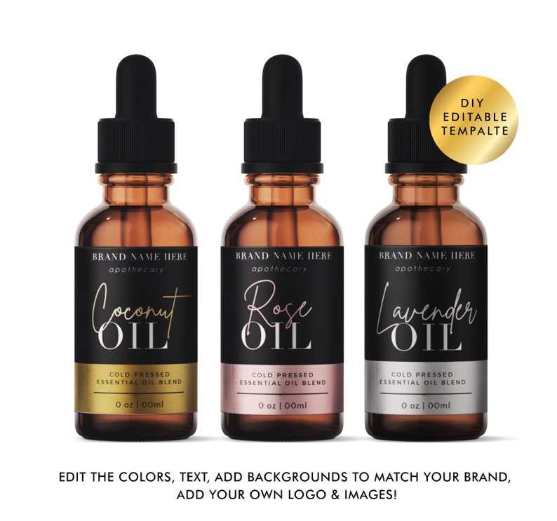 Custom Product Label DIY Editable Label Template Stylish - Etsy