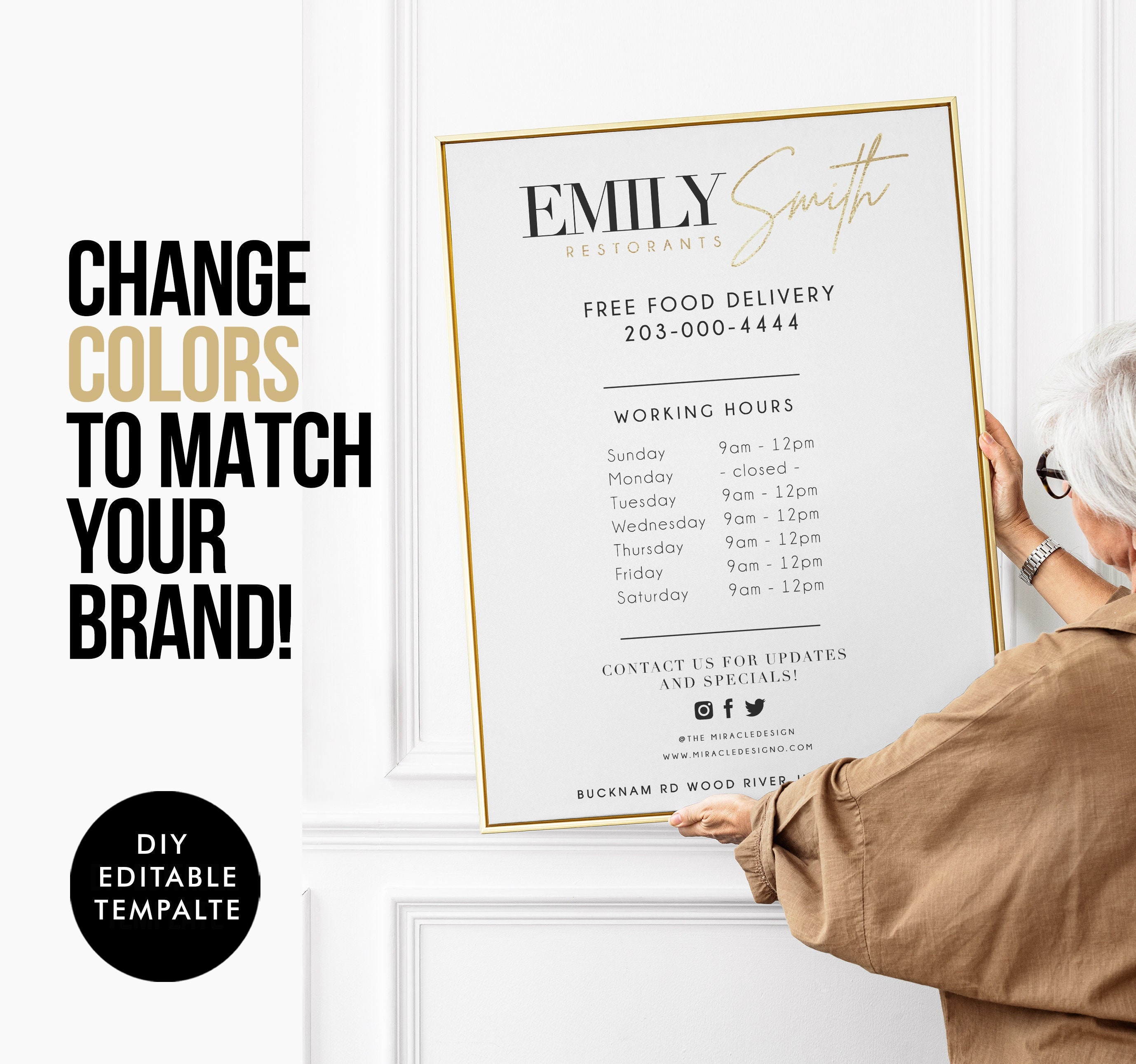 Editable Template Price List, Restaurant Food Menu, DIY Business Menu ...