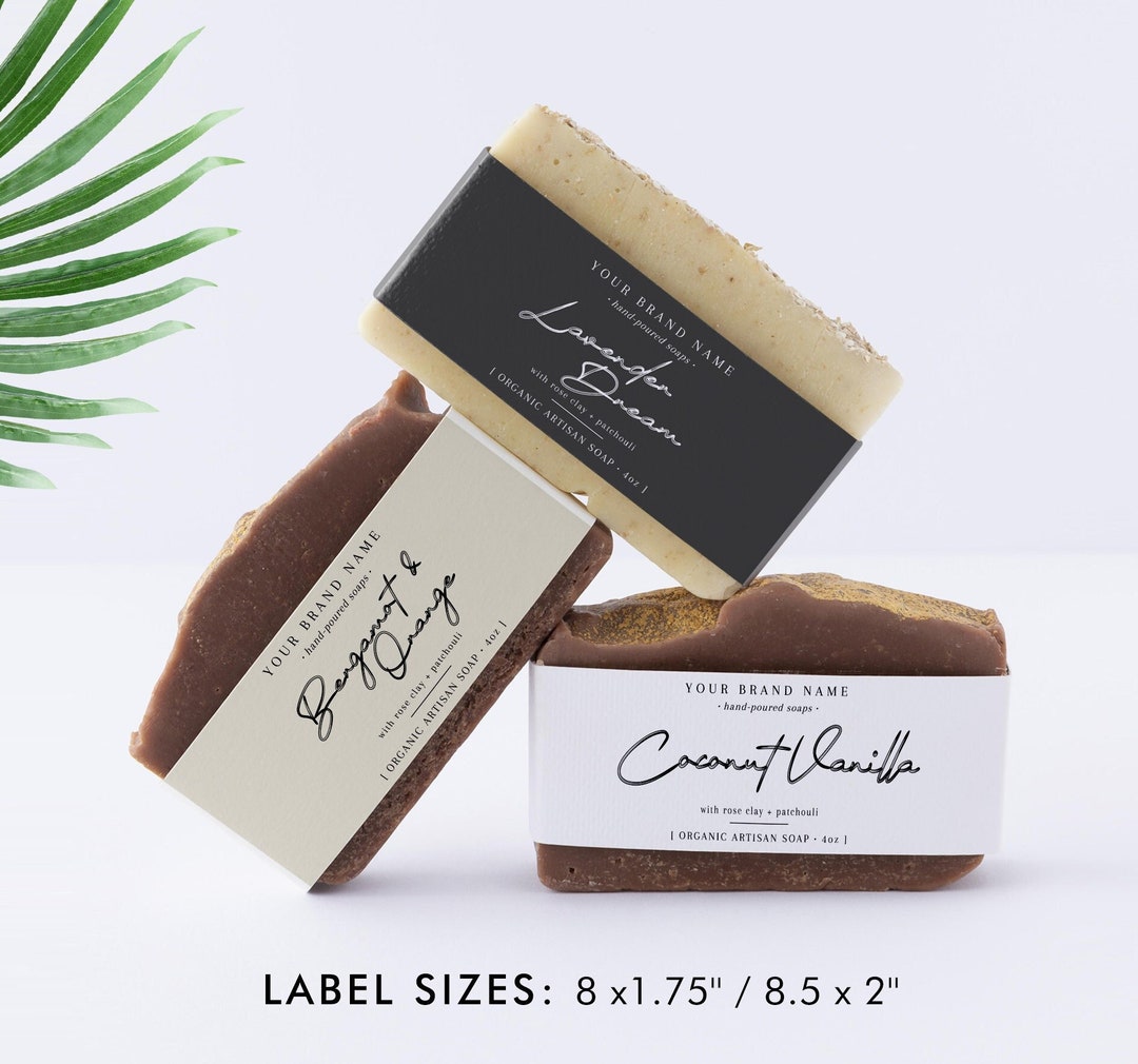 Custom Editable Soap Label Template Diy Soap Bar Label Printable Soap