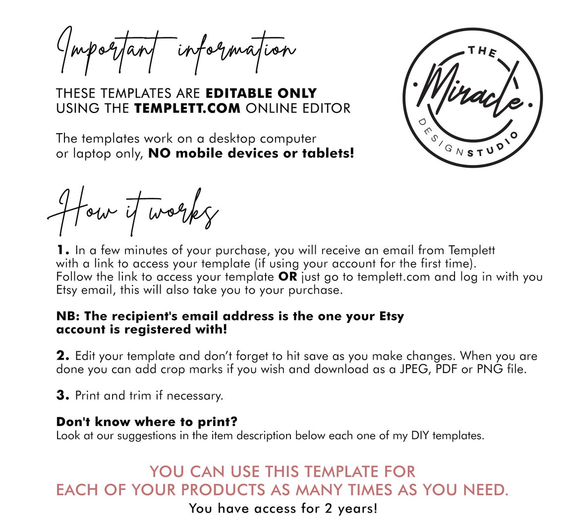 Custom Product Label Editable Label Template Stylish - Etsy