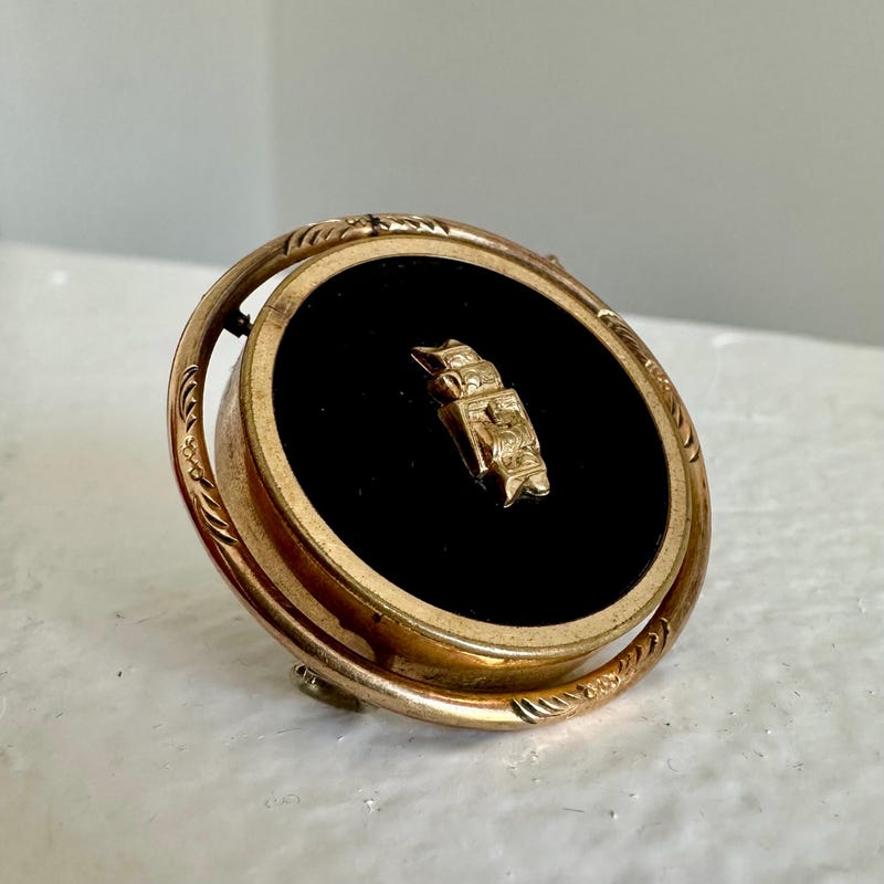 Locket Swivel Brooch - Etsy