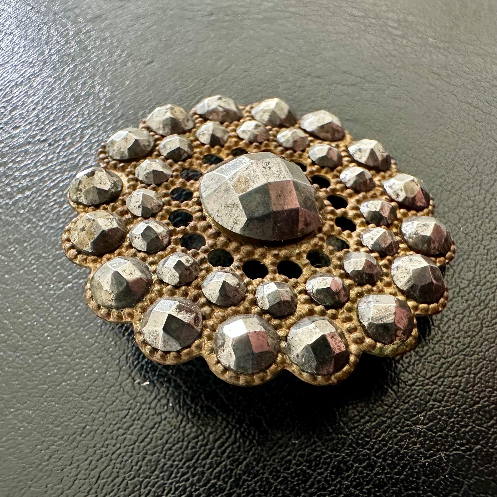 Antique Victorian Steel Cut Button / Late 1800s Early 1900s / Antique ...