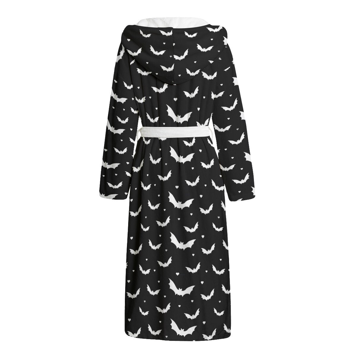 Black Bats Spooky Print Dressing Gown Bathrobe - Etsy