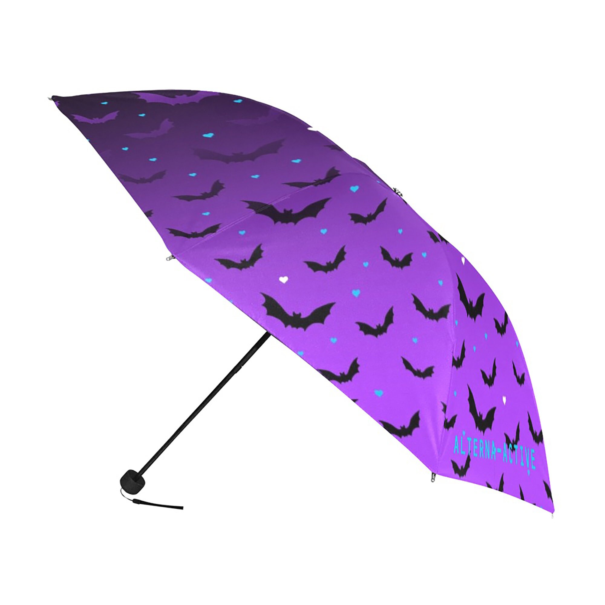 Purple Gothic Bat Spooky Halloween Creepy Print Rain UV Umbrella - Etsy