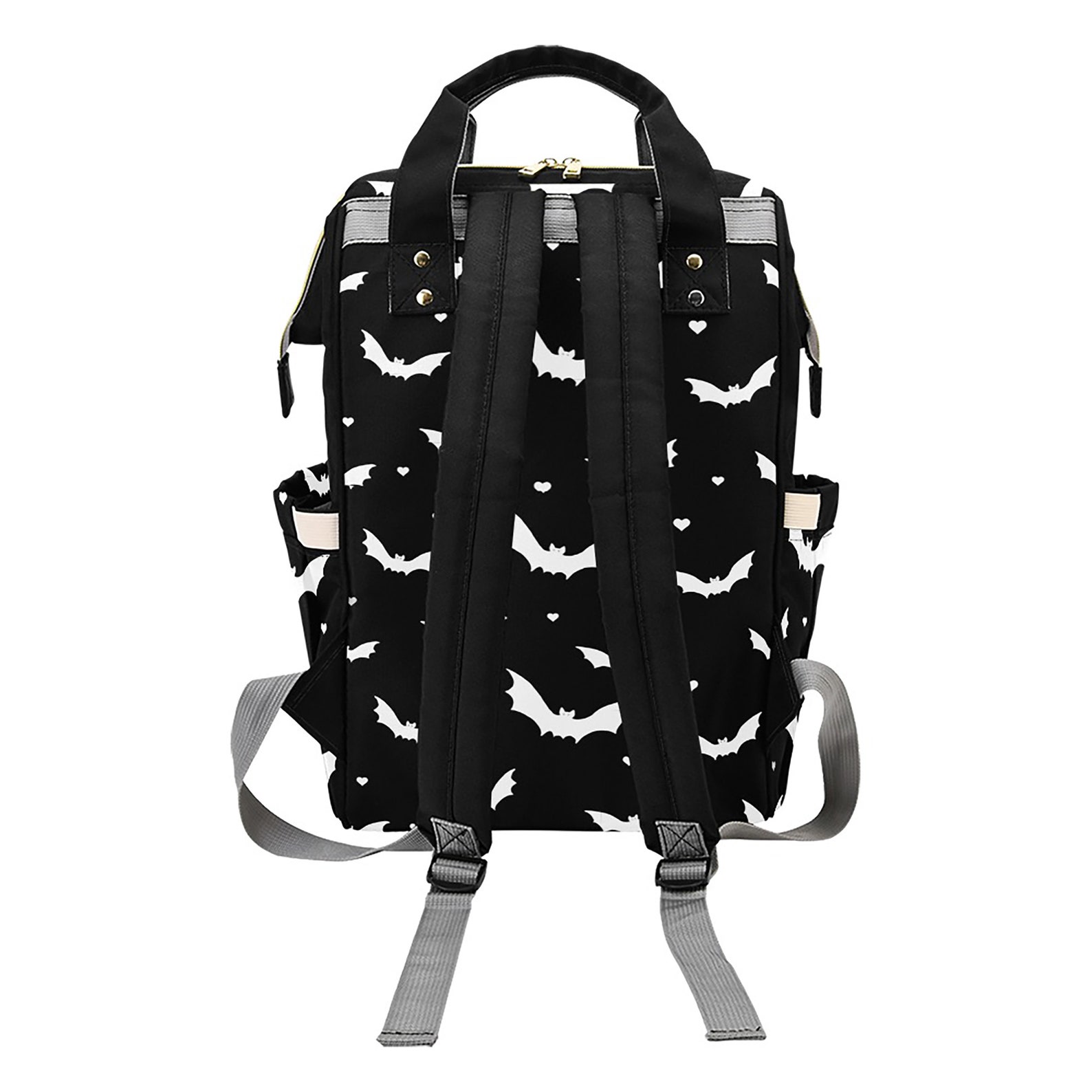 Black & White Creepy Bat Diaper Backpack Mommy Bag Travel - Etsy