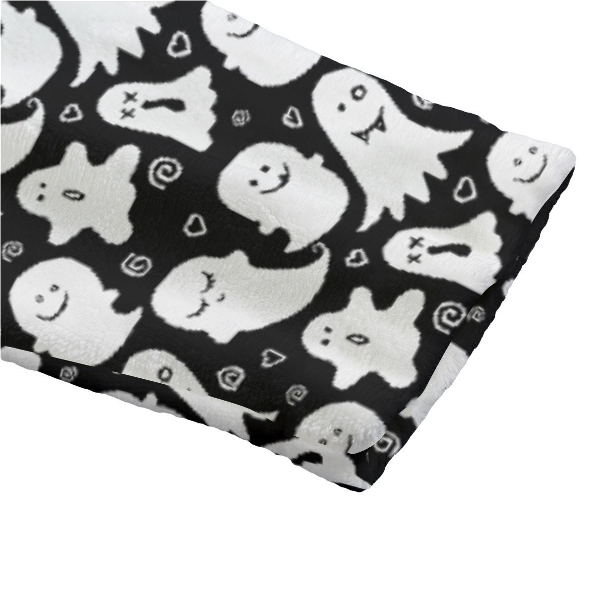 Black Cute Ghosts Spooky Print Dressing Gown Bathrobe - Etsy