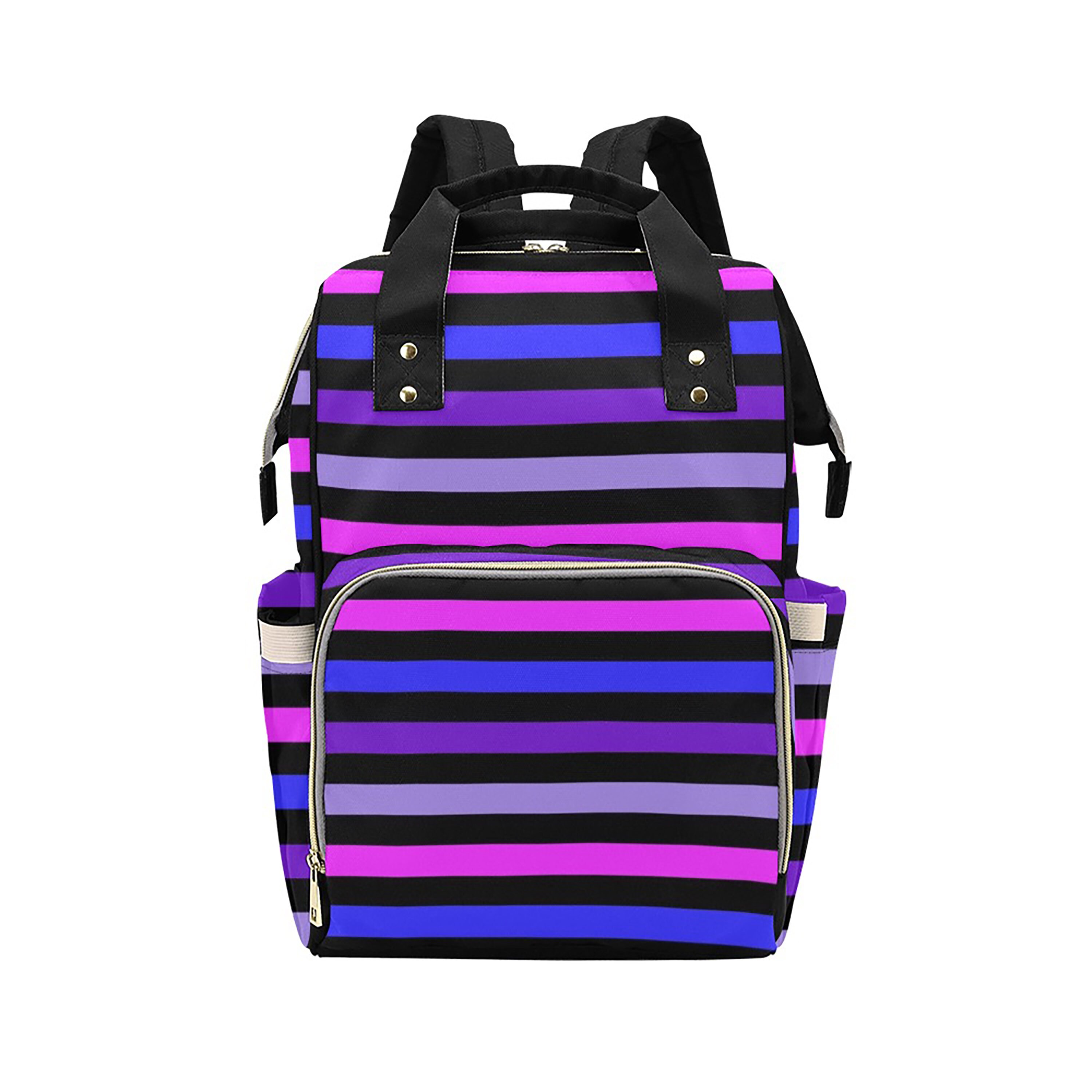 Pink Striped Backpack