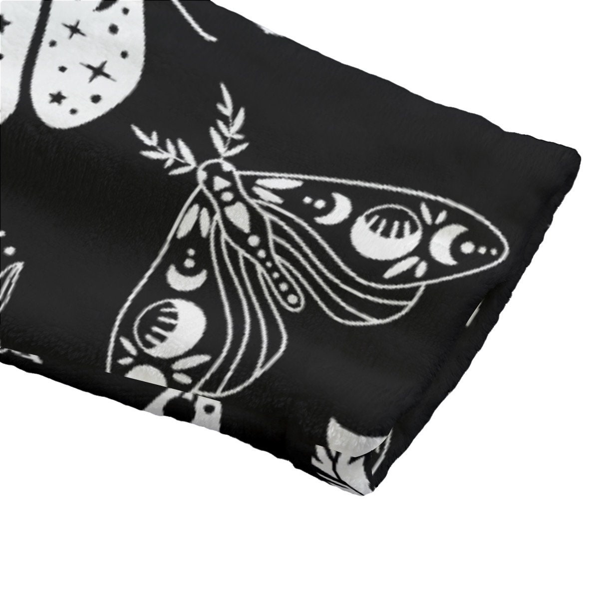 Celestial Witchy Goth Moth Print Dressing Gown Bathrobe - Etsy