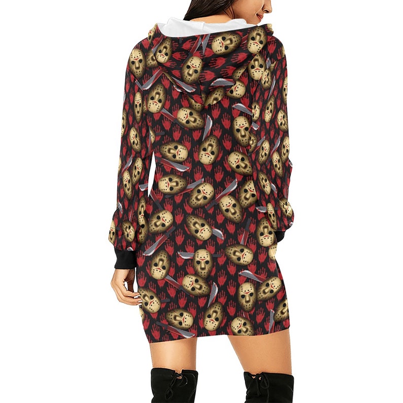 Jason Horror Movie Hoodie Mini Dress Oversized - Etsy