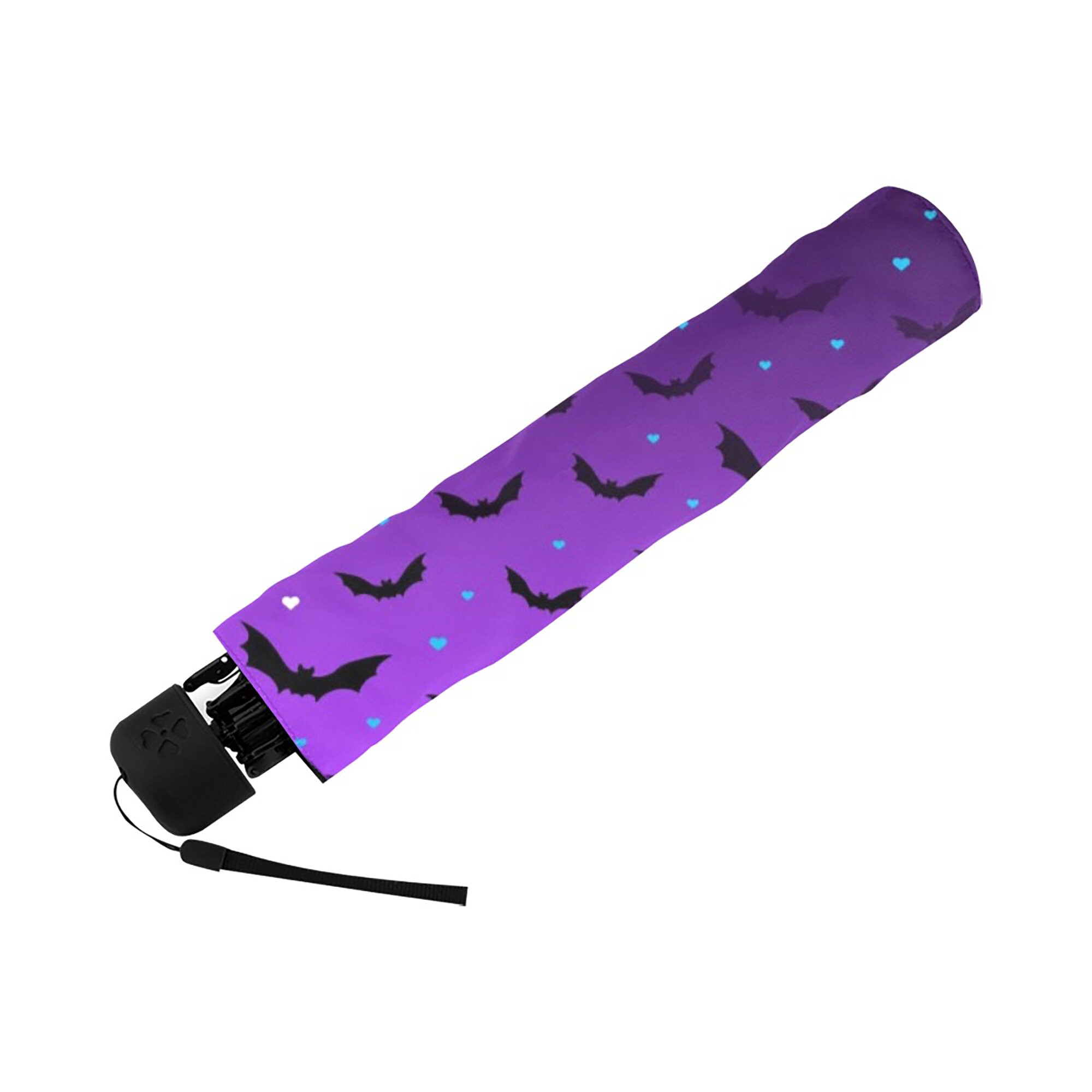 Purple Gothic Bat Spooky Halloween Creepy Print Rain UV Umbrella - Etsy
