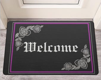 Leave Your Soul Outside Door Mat, Gothic Doormat, Goth Witchy Door Mat ...