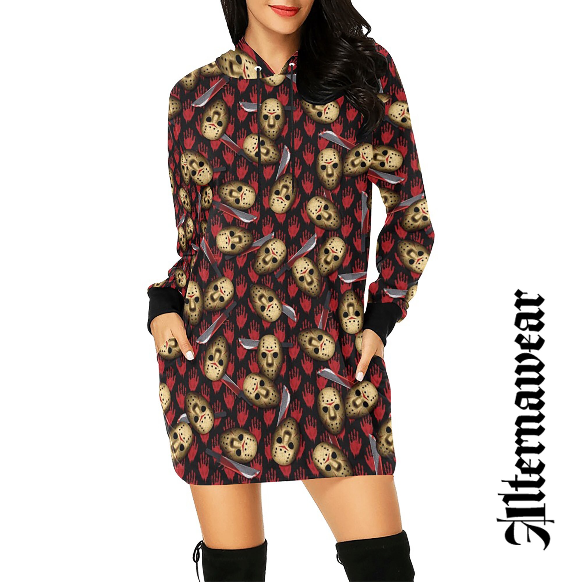 Jason Horror Movie Hoodie Mini Dress Oversized - Etsy