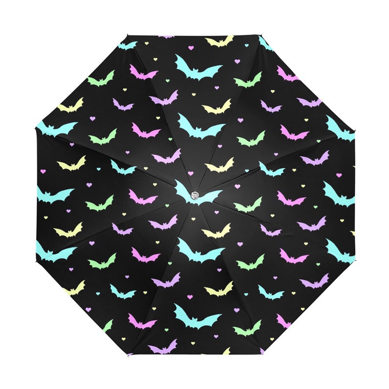 Pastel Bat Spooky Halloween Creepy Print Rain UV Umbrella - Etsy